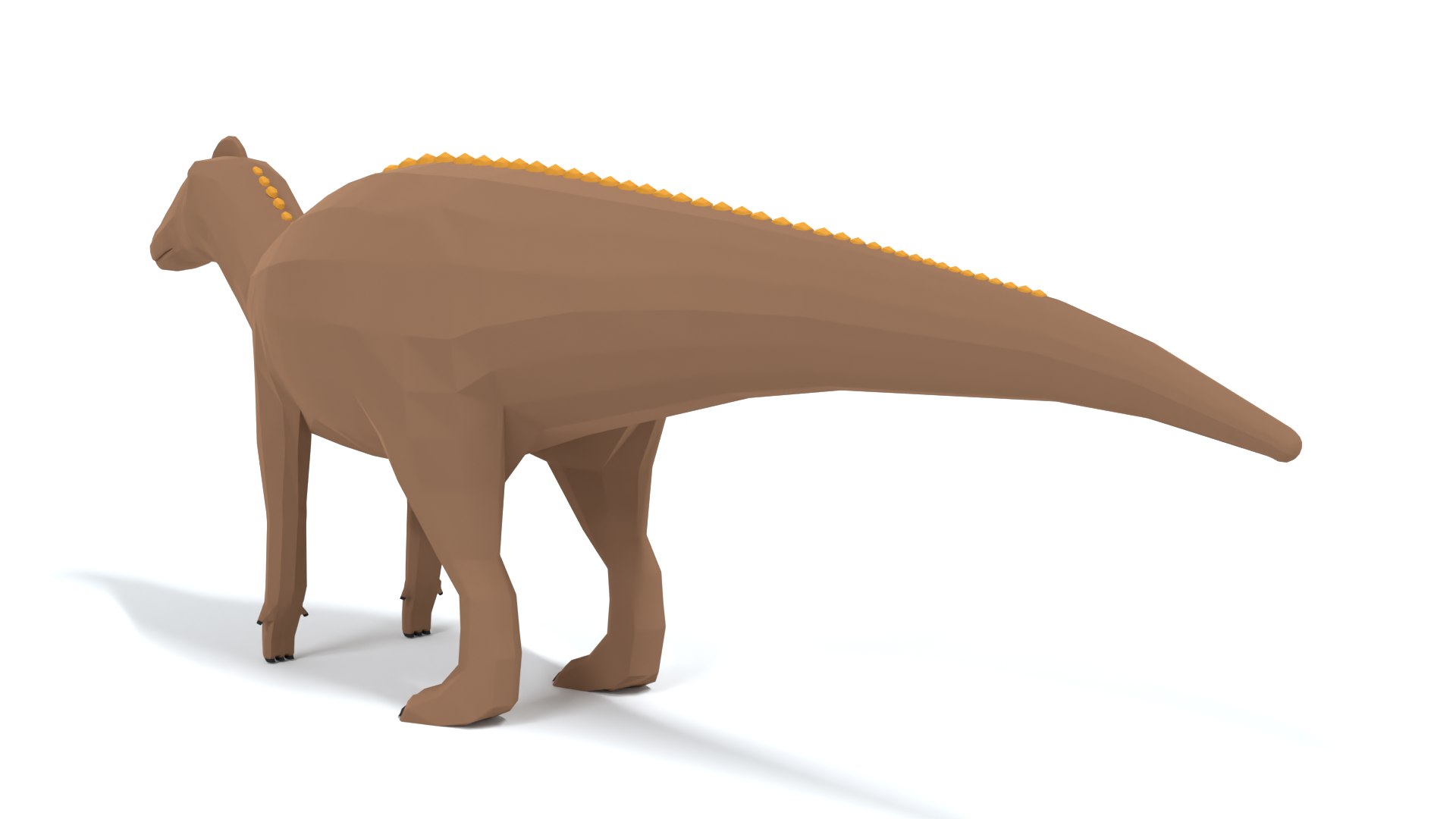 Low Poly Cartoon Edmontosaurus Dinosaur 3D Model - TurboSquid 1784640
