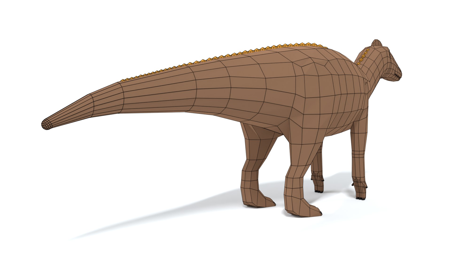 Low Poly Cartoon Edmontosaurus Dinosaur 3D Model - TurboSquid 1784640