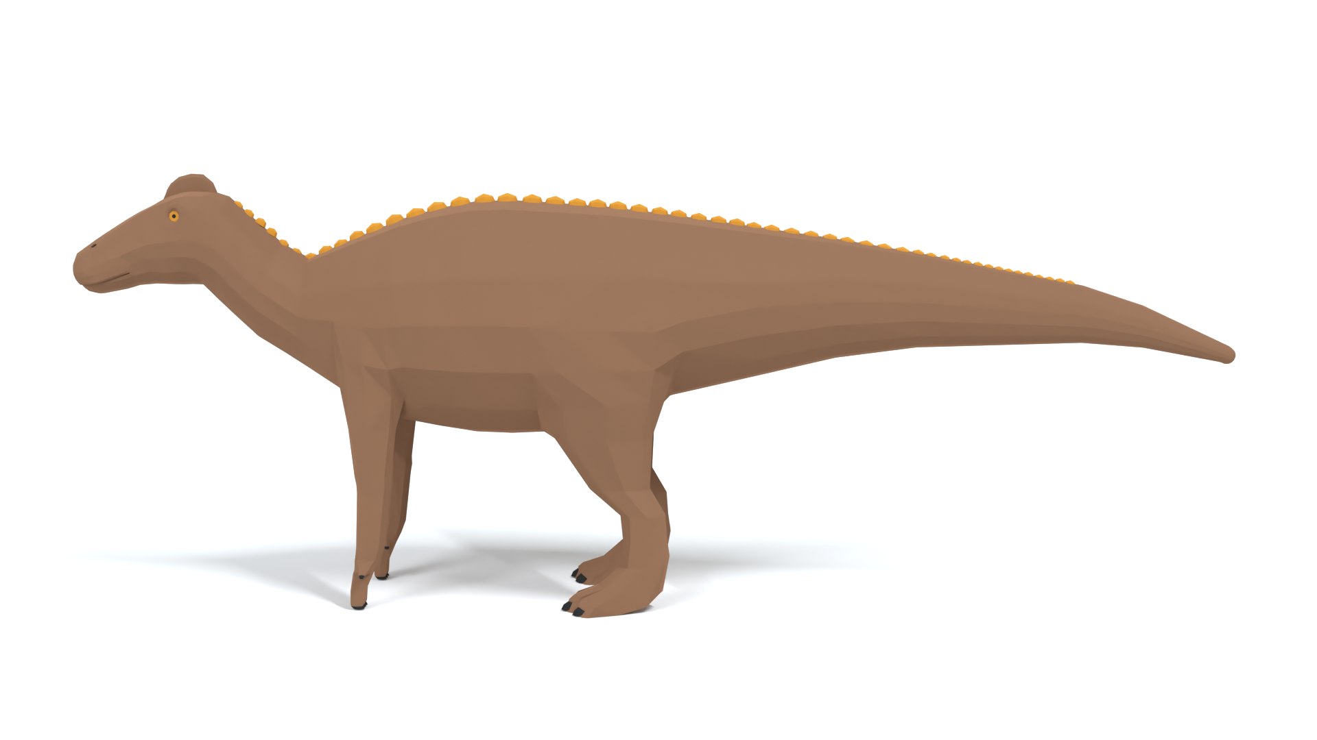 Low Poly Cartoon Edmontosaurus Dinosaur 3D Model - TurboSquid 1784640