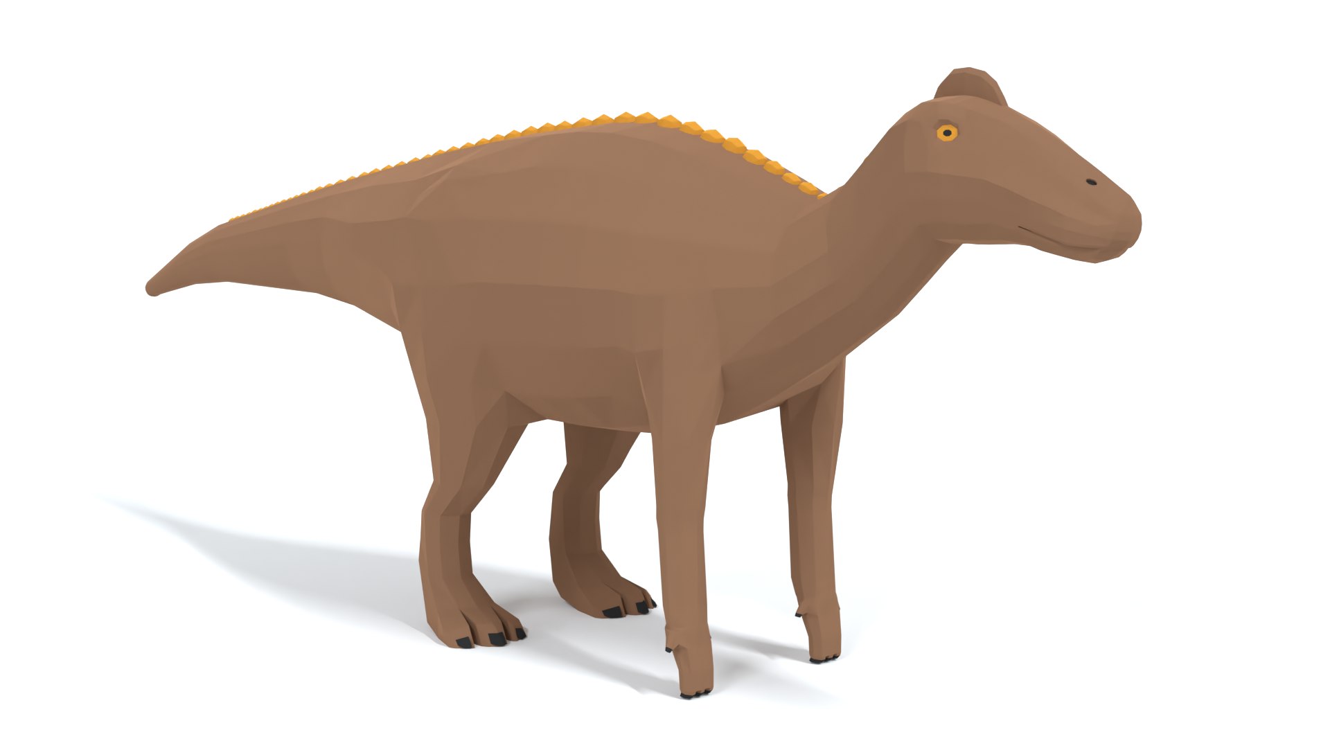 Low Poly Cartoon Edmontosaurus Dinosaur 3D Model - TurboSquid 1784640