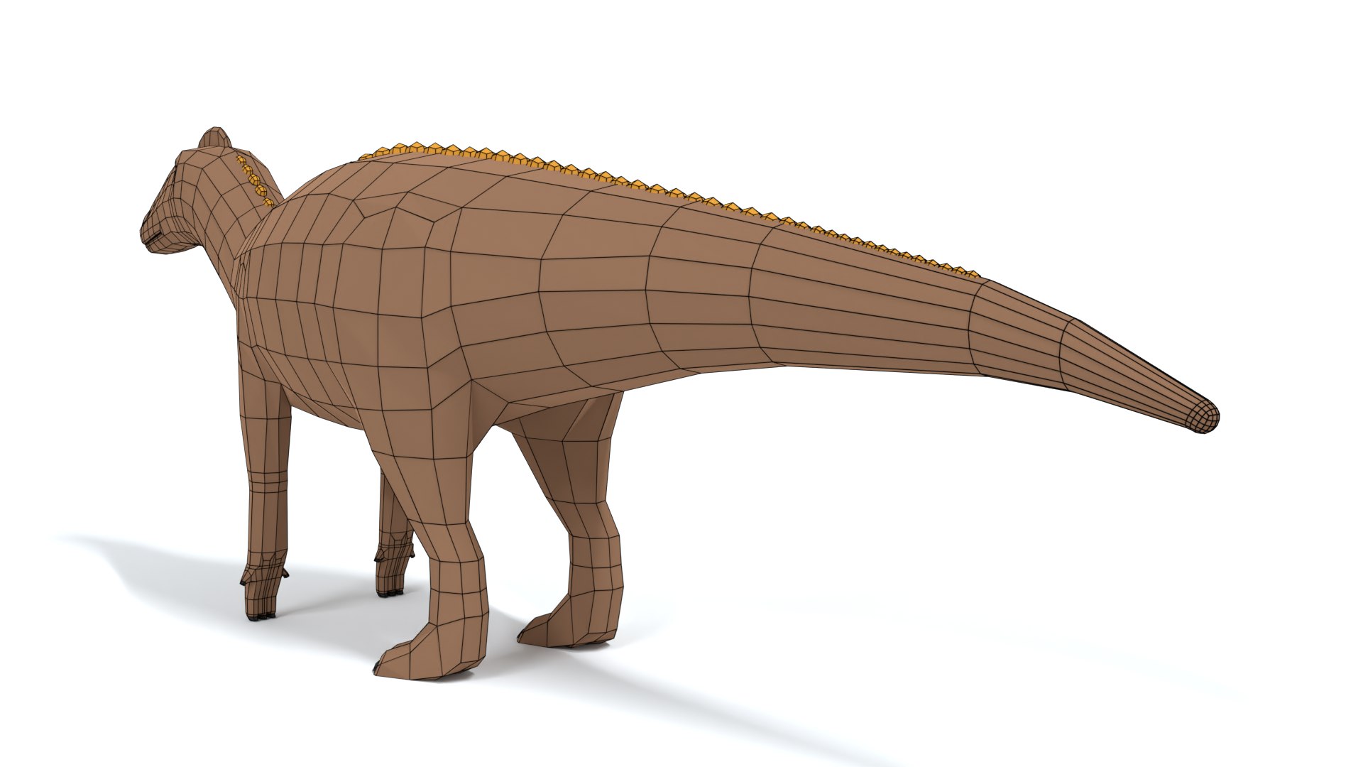 Low Poly Cartoon Edmontosaurus Dinosaur 3D Model - TurboSquid 1784640