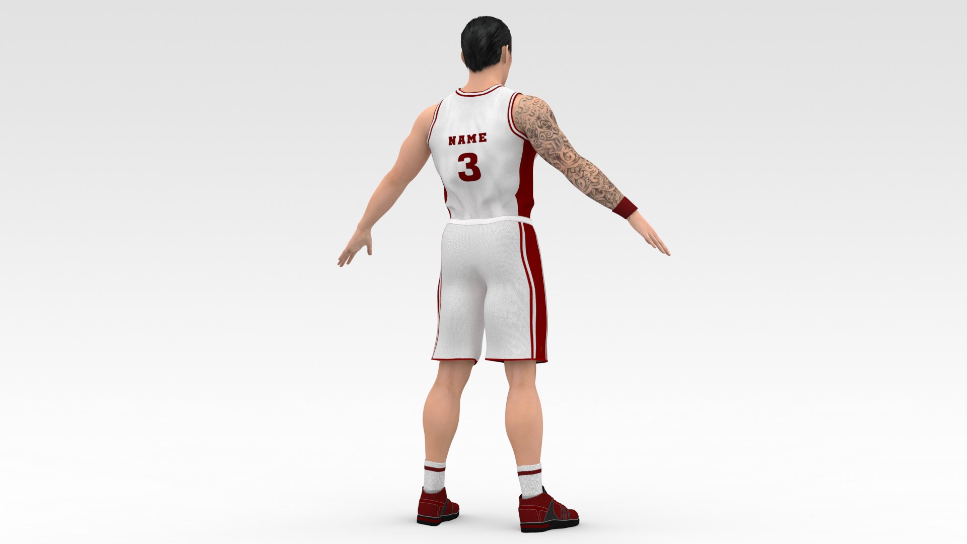 Basketball Player White Player 04 3D model - TurboSquid 1771438
