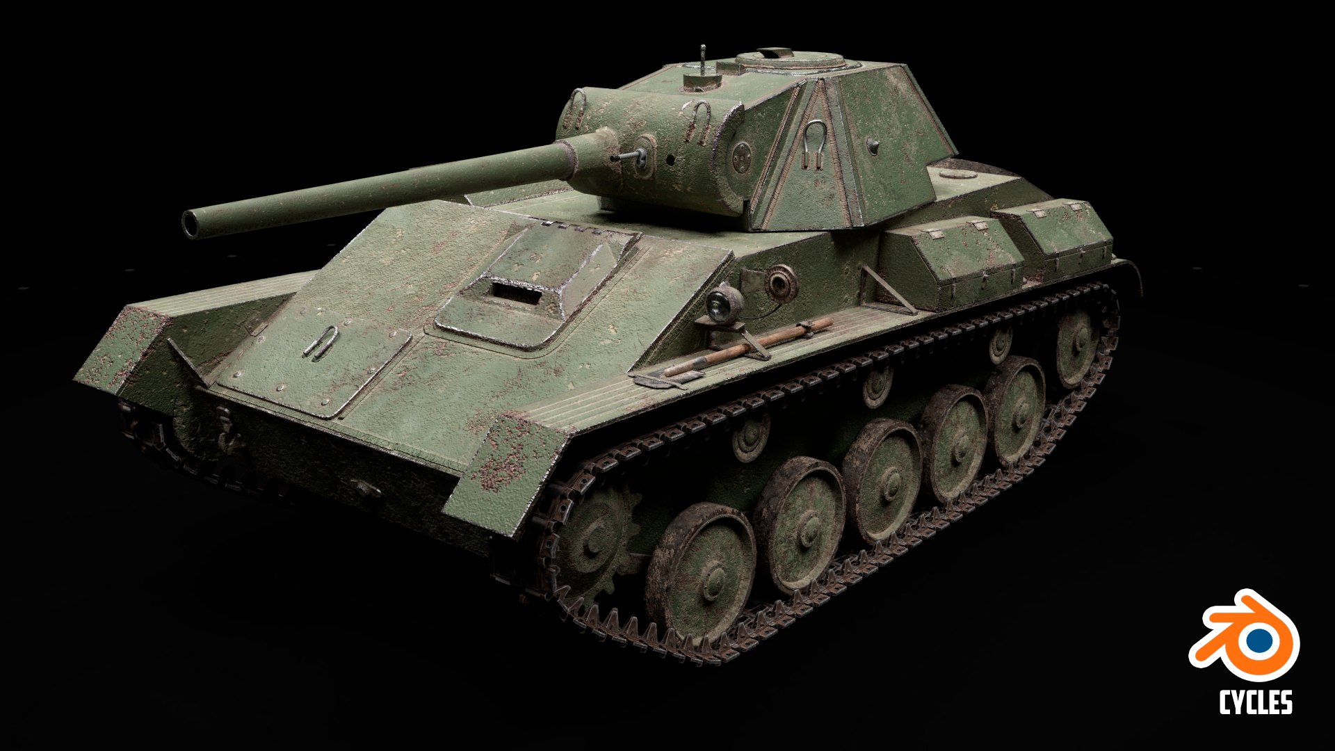 3D model ussr tank t-70 - TurboSquid 1268601