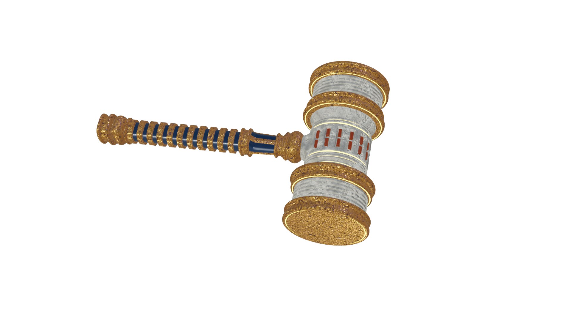 3D ANCIENT MEDIEVAL KING HAMMER IN WOOD - TurboSquid 1966872