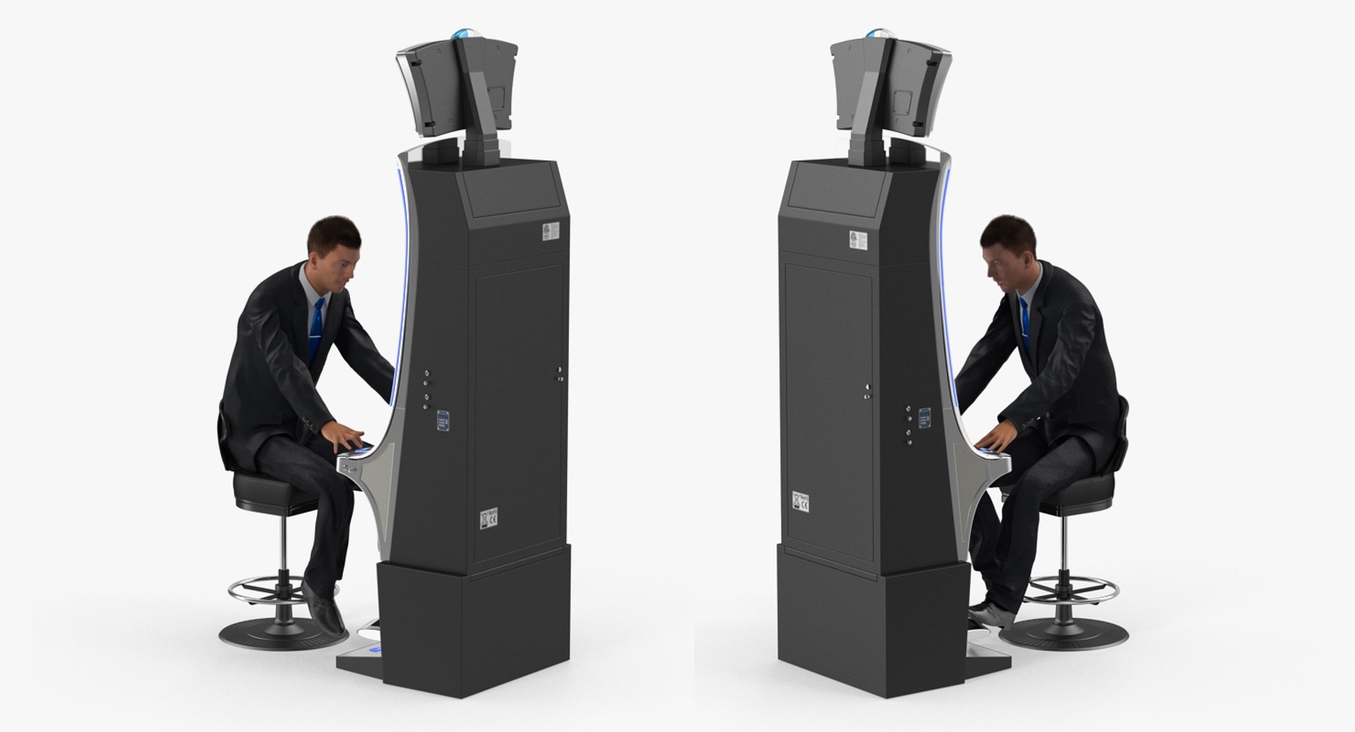 Man Gambling Slot Machine 3D - TurboSquid 1277951