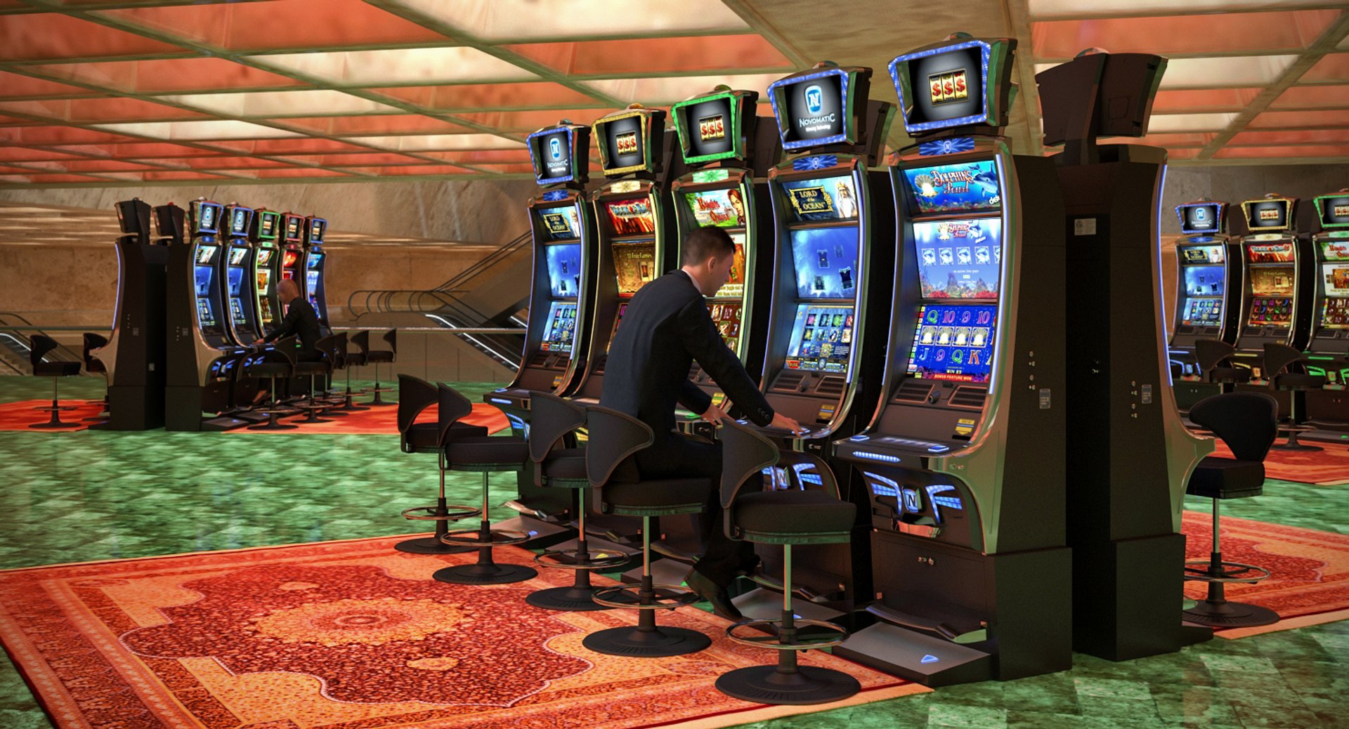 Man Gambling Slot Machine 3D - TurboSquid 1277951