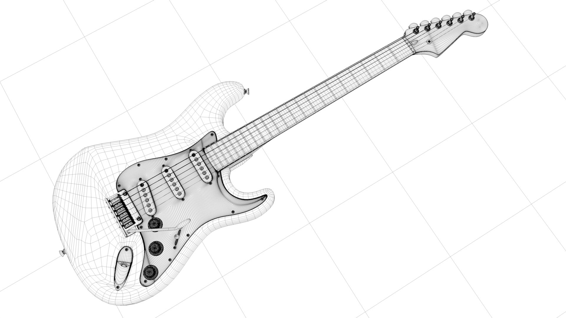 Electric guitar model - TurboSquid 1208987
