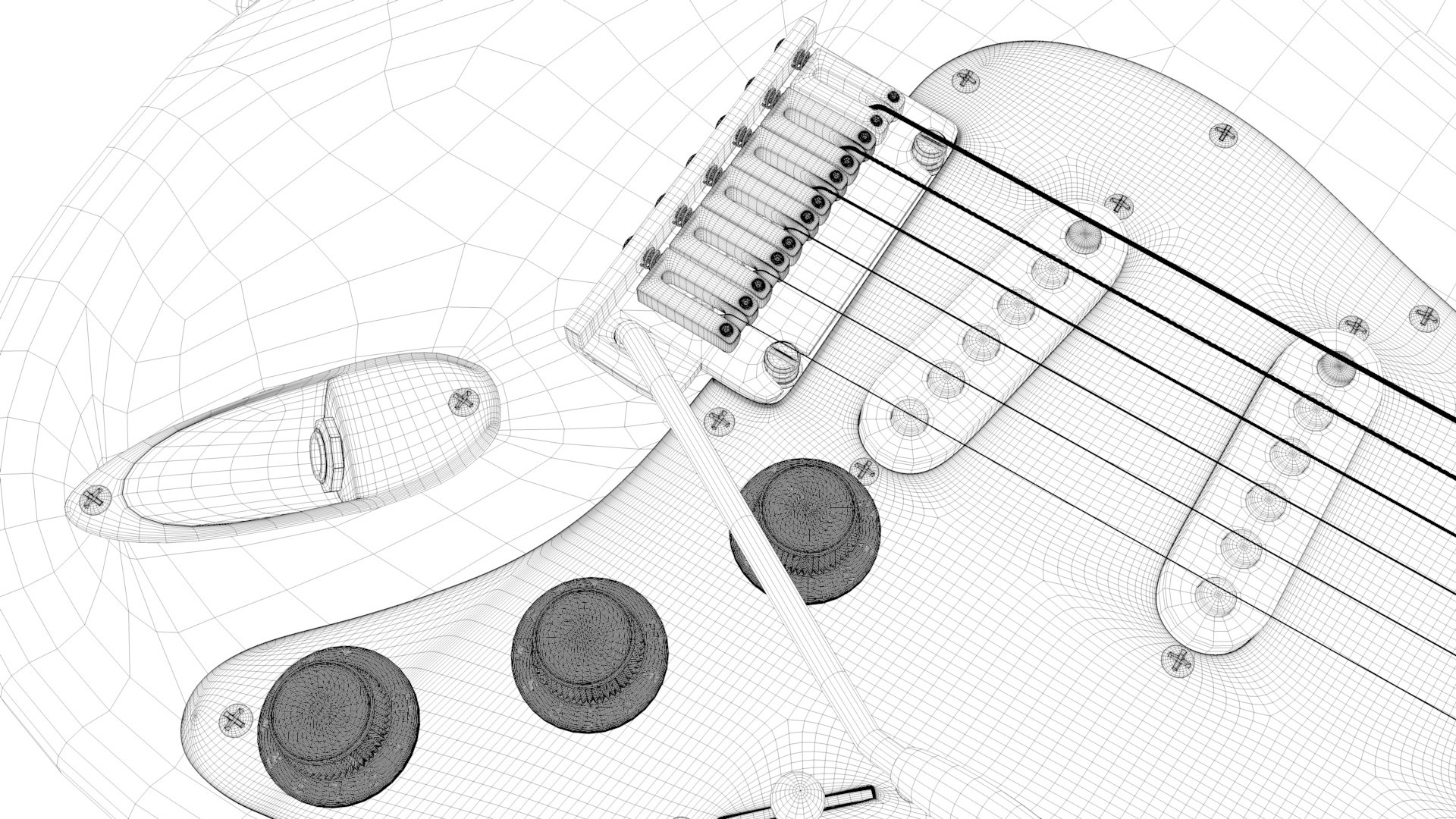 Electric guitar model - TurboSquid 1208987
