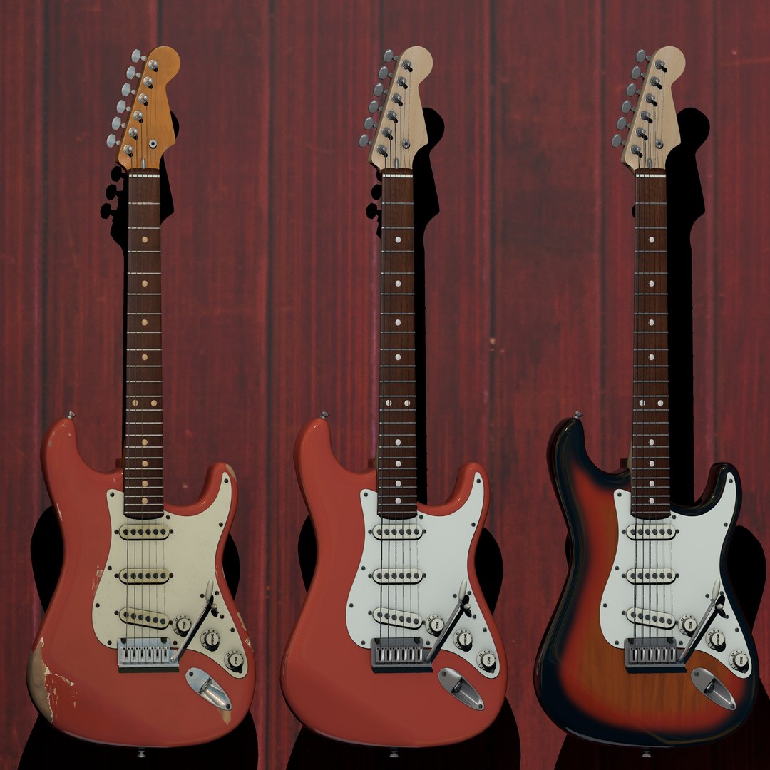 Electric guitar model - TurboSquid 1208987