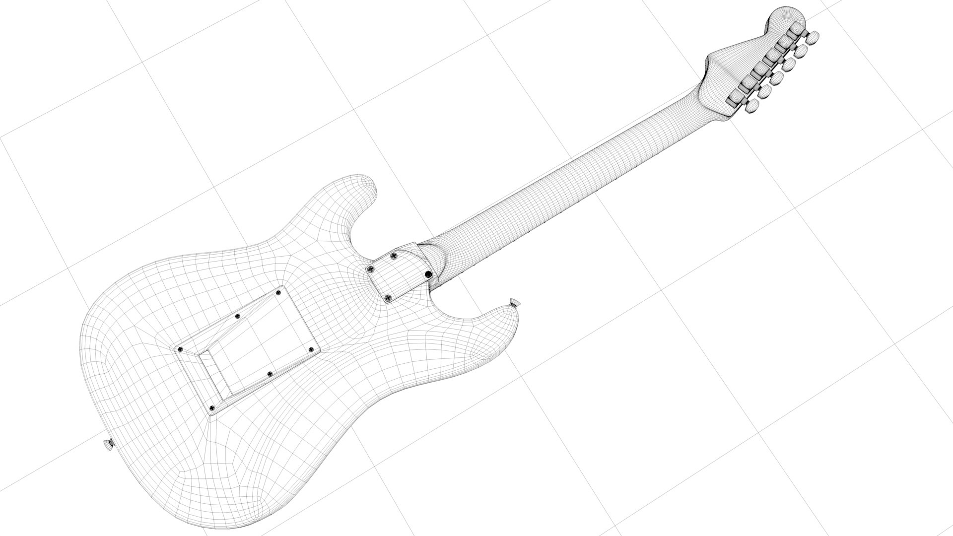 Electric guitar model - TurboSquid 1208987