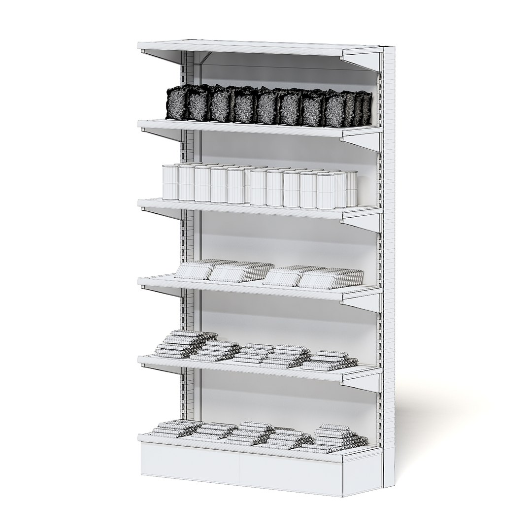 3D market shelf - TurboSquid 1390927