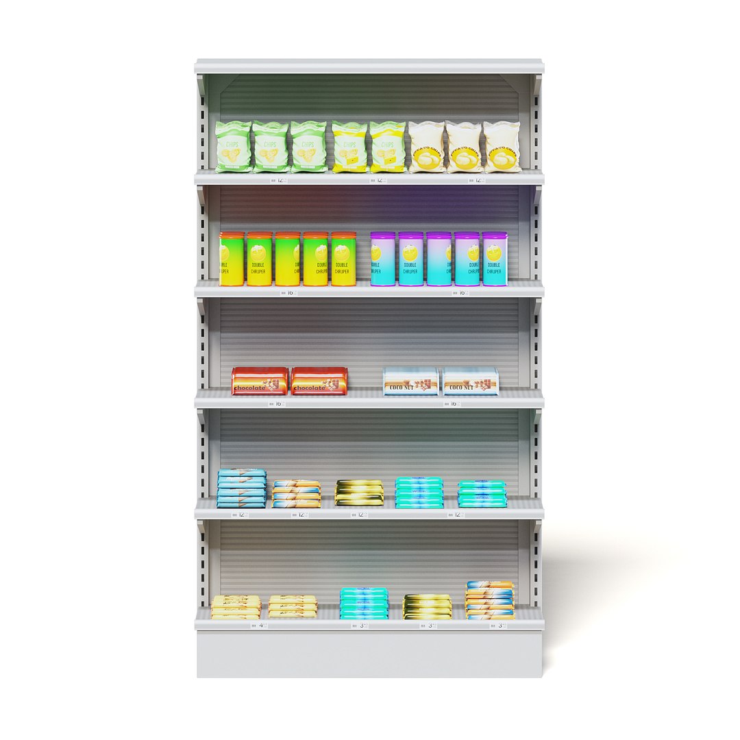 3D market shelf - TurboSquid 1390927