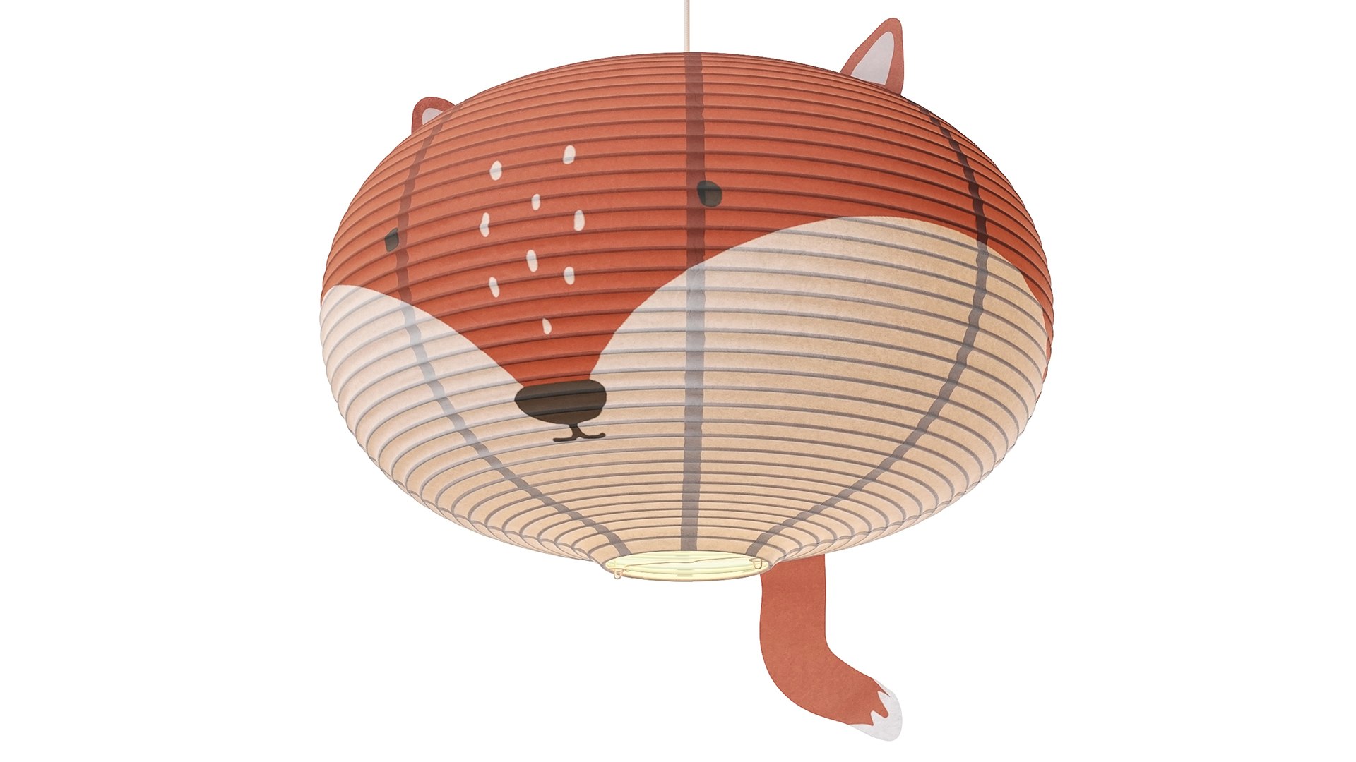 3D Model HM Home Fox Paper Lamp Shade - TurboSquid 2195289