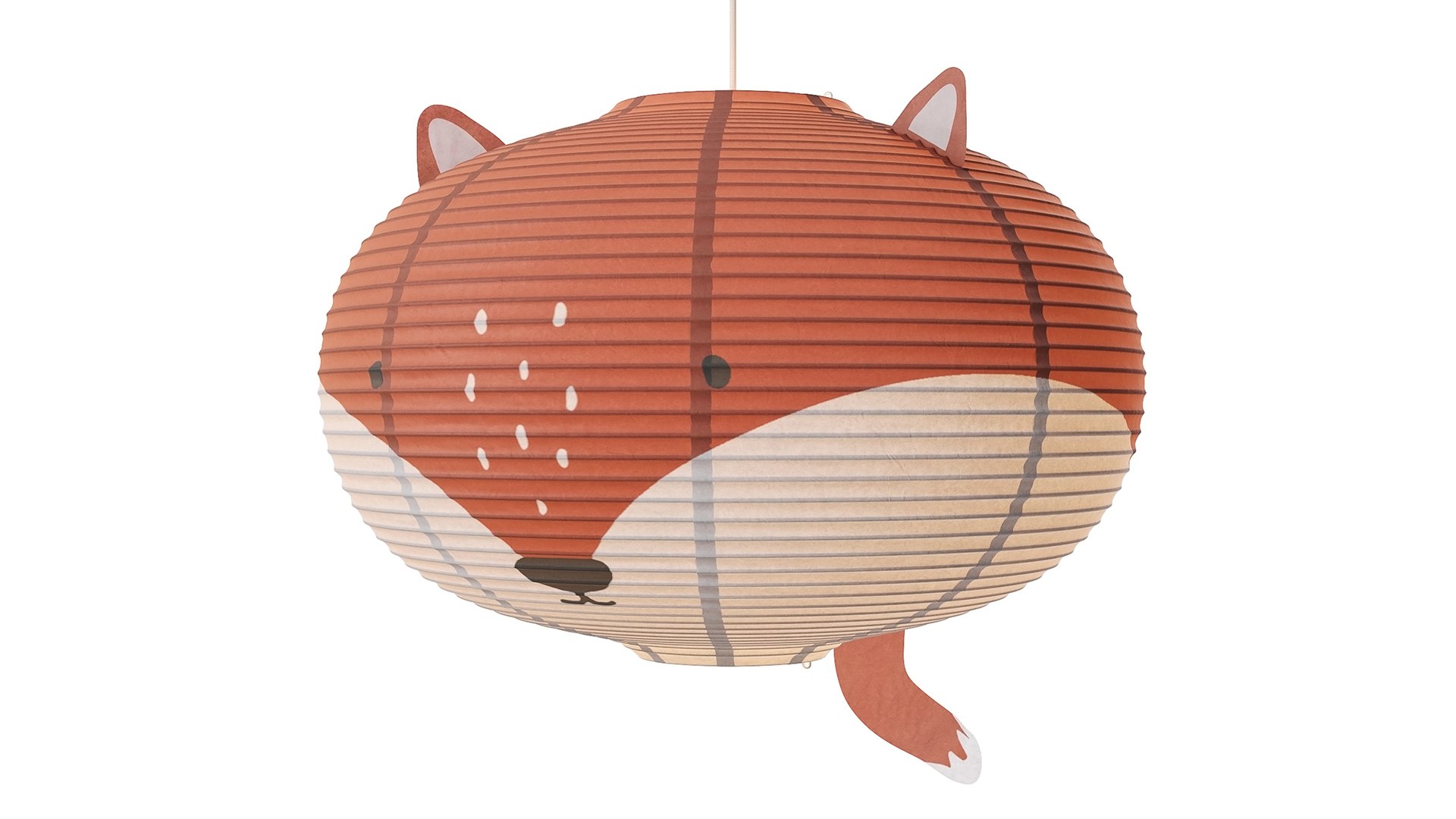 3D Model HM Home Fox Paper Lamp Shade - TurboSquid 2195289
