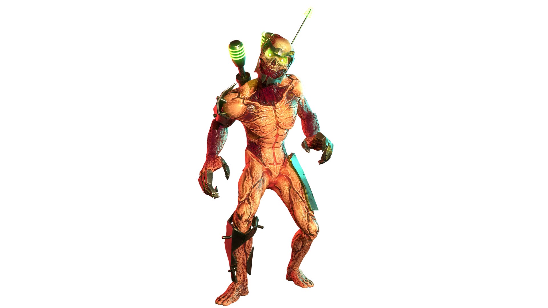 3D Techno-Zombie - TurboSquid 1745027