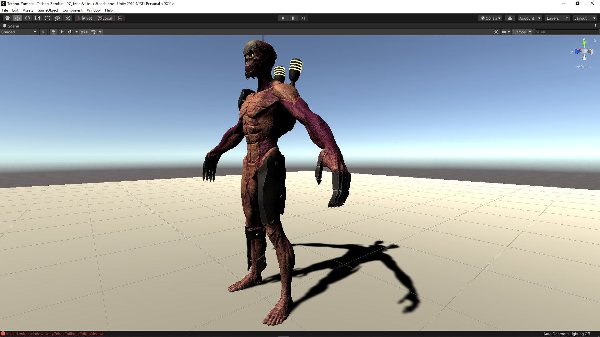 3D Techno-Zombie - TurboSquid 1745027