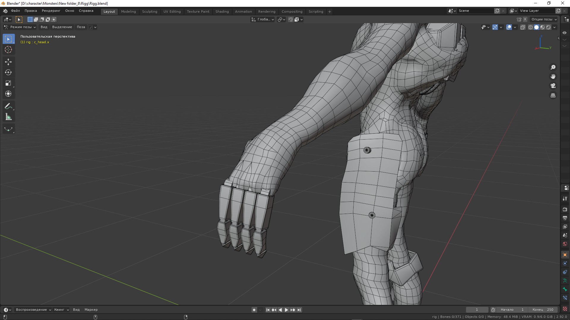 3D Techno-Zombie - TurboSquid 1745027