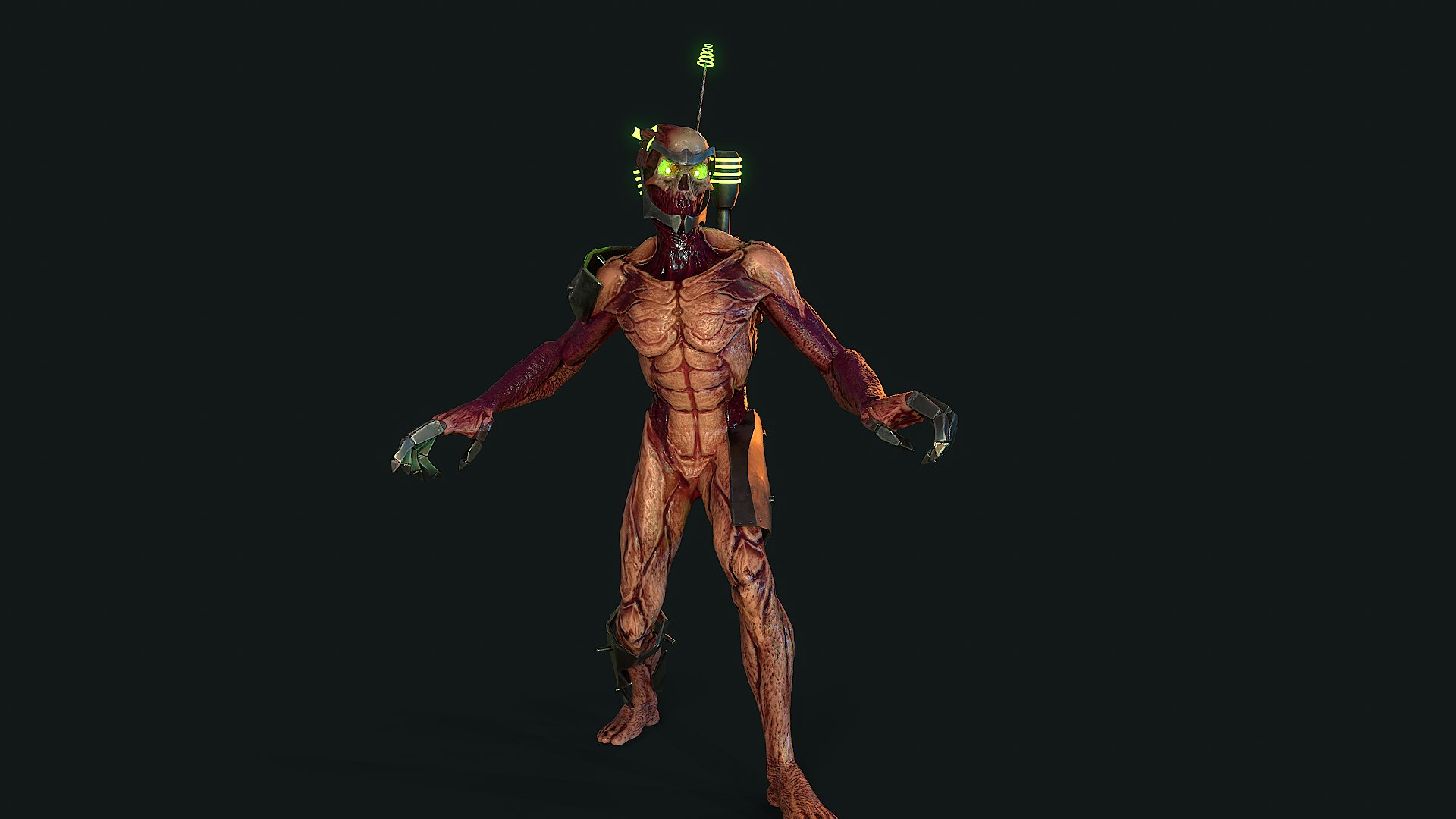 3D Techno-Zombie - TurboSquid 1745027