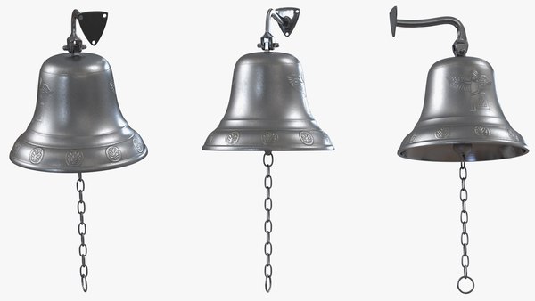 Silver altar bell angel 3D model - TurboSquid 1684025