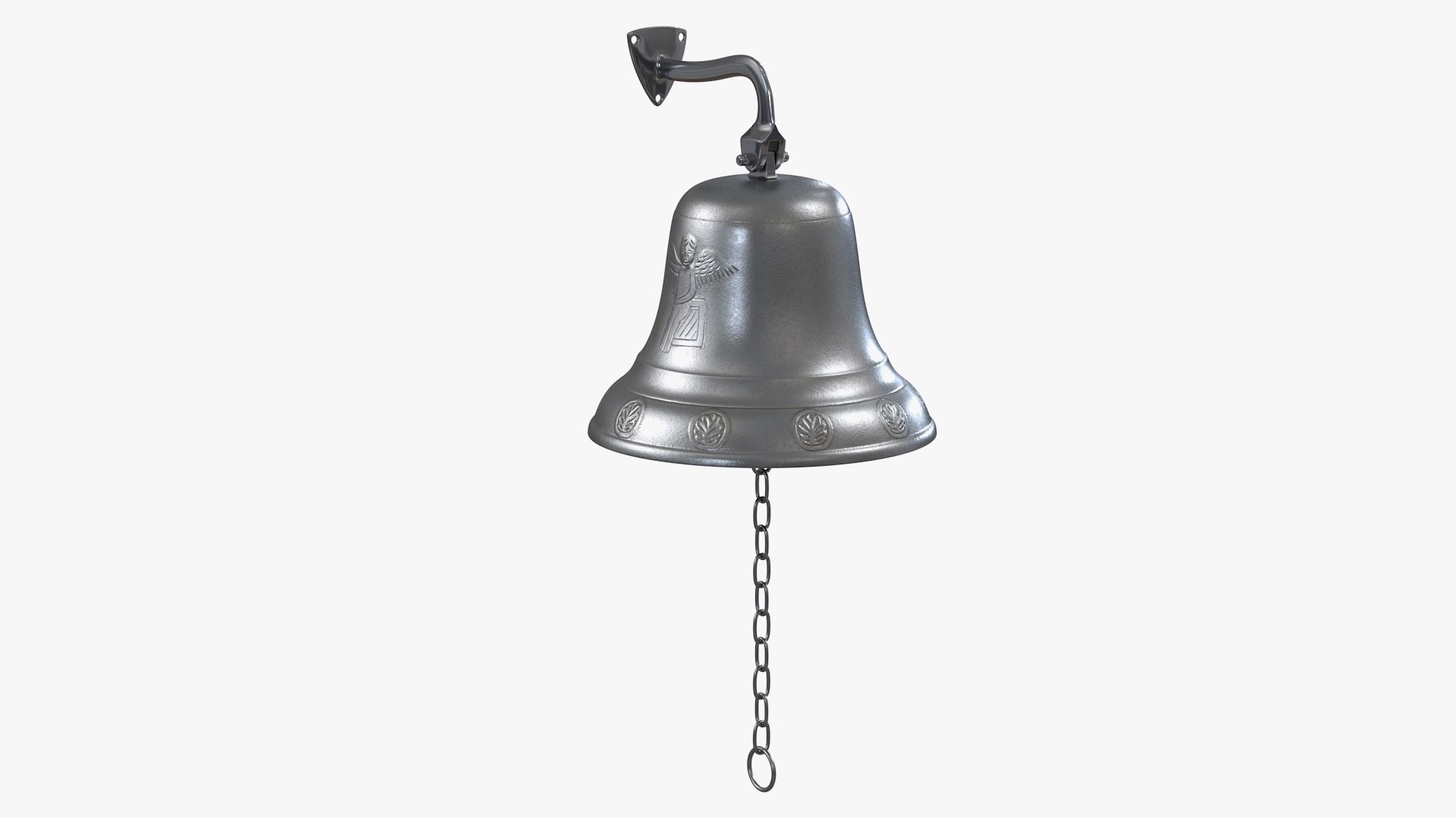 Silver Altar Bell Angel 3D Model - TurboSquid 1684025