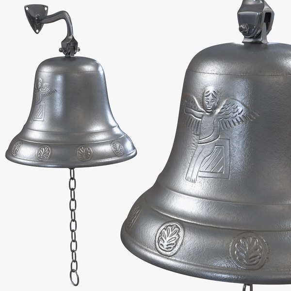 Silver altar bell angel 3D model - TurboSquid 1684025