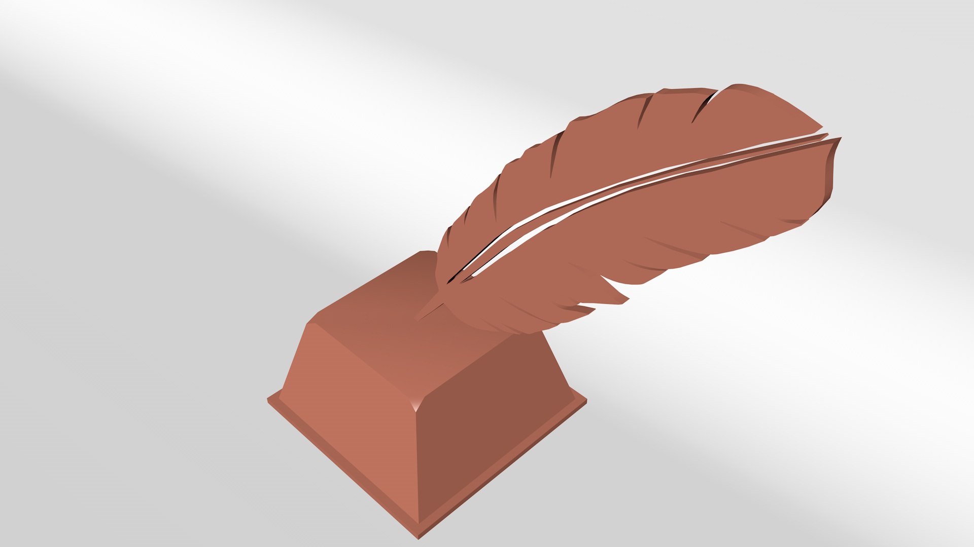 Feather Award Trophy 3D - TurboSquid 1797660
