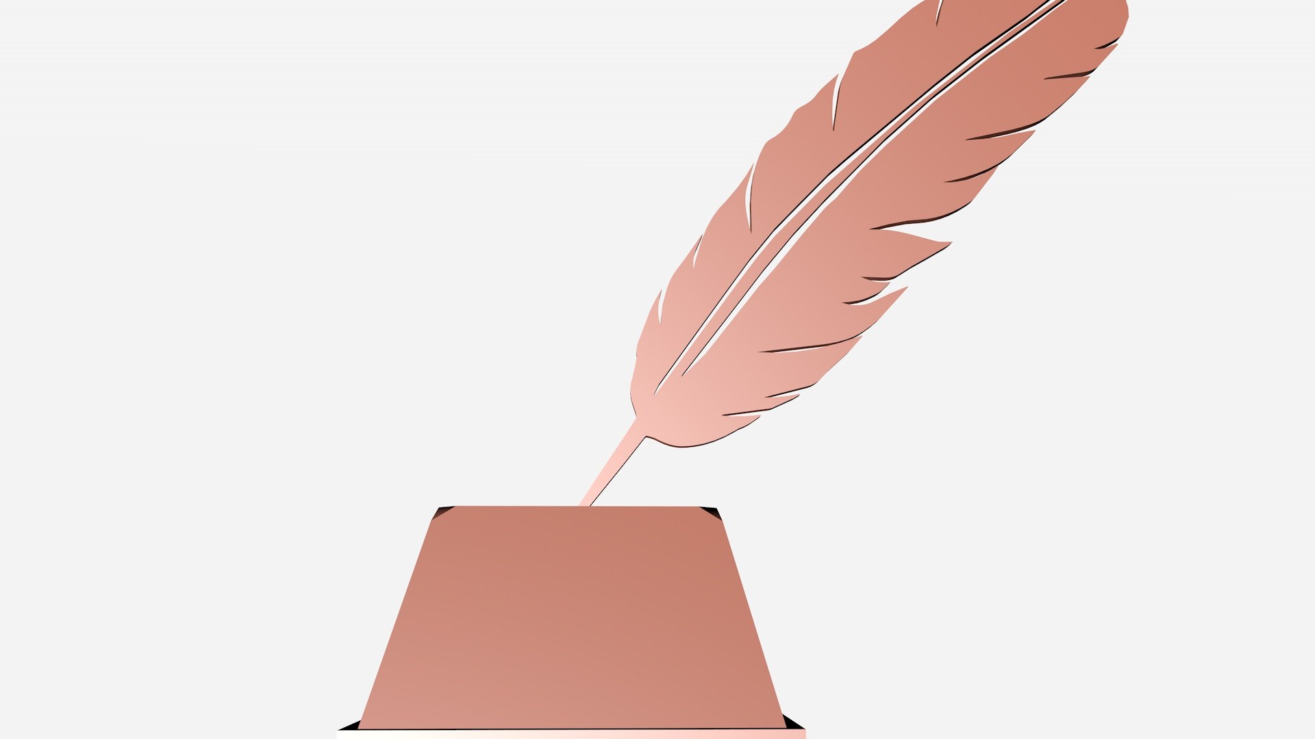 Feather Award Trophy 3D - TurboSquid 1797660