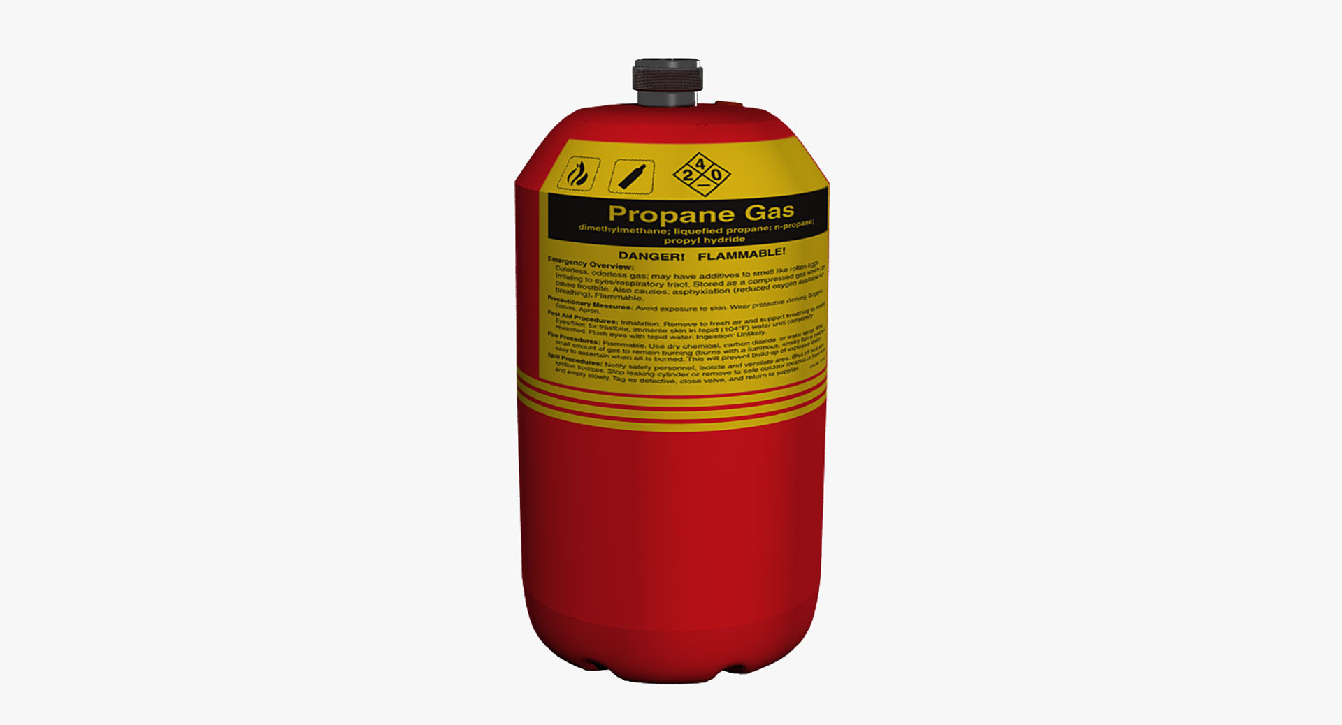 3d Model Propane Cylinder