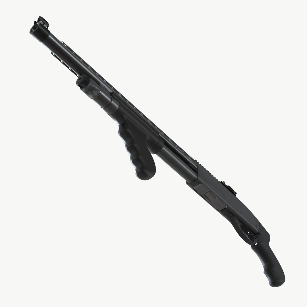 Short Remington 870 3d Model