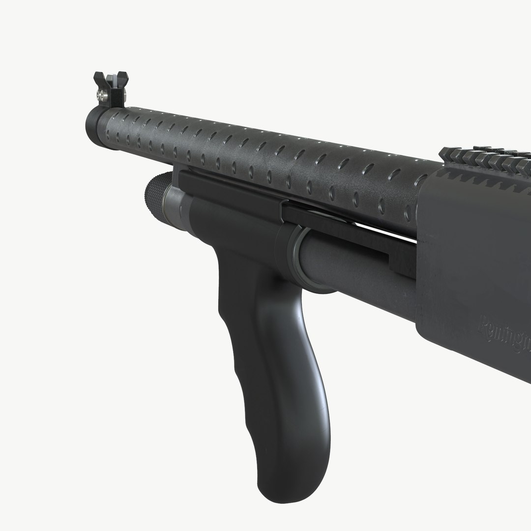 Short Remington 870 3d Model