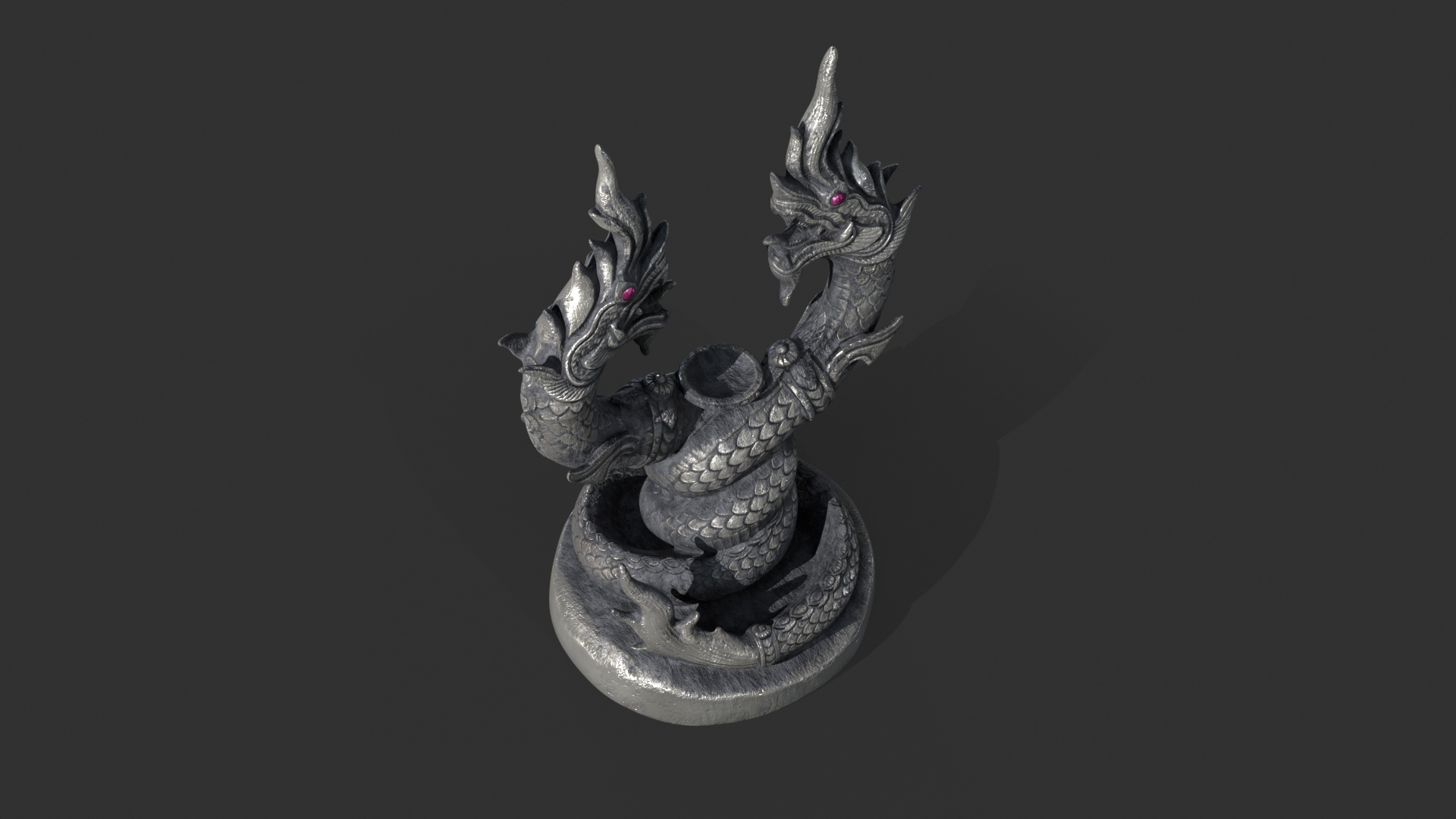 Thailand Naga Statue 3D - TurboSquid 2239865