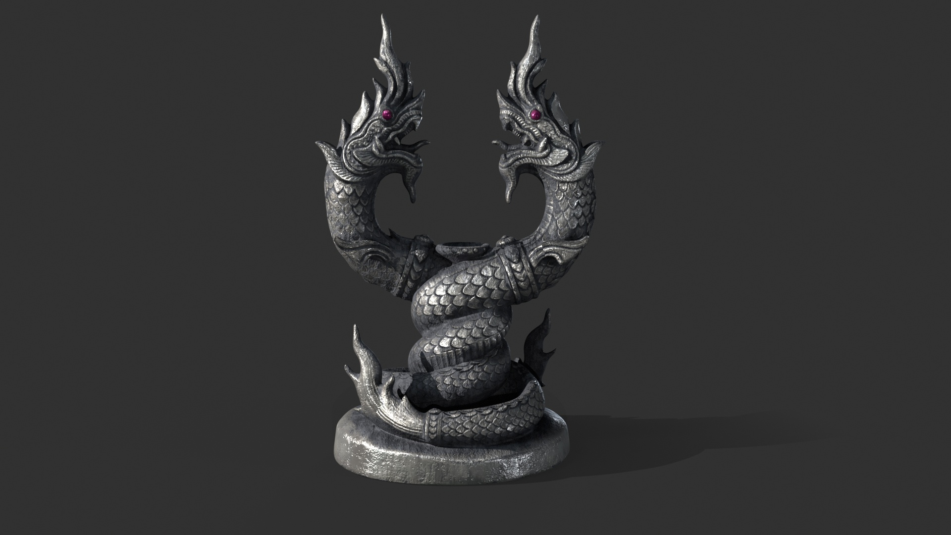 Thailand Naga Statue 3D - TurboSquid 2239865