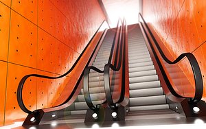 Animated Escalator 3D Models For Download | TurboSquid