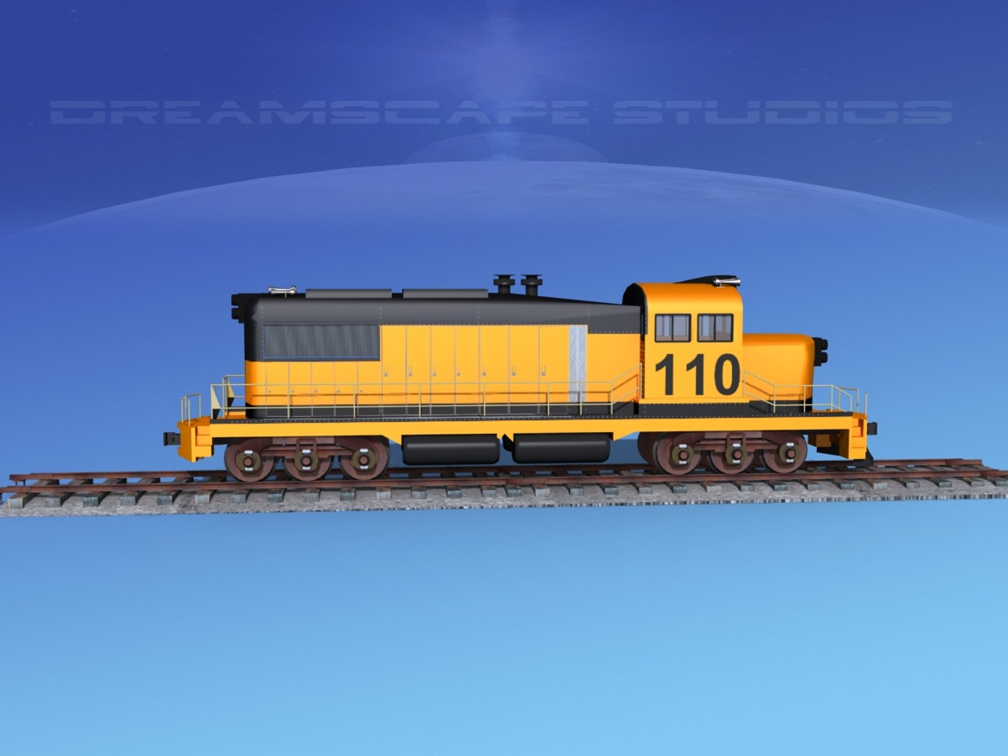 3D model diesel train locomotive - TurboSquid 1320841