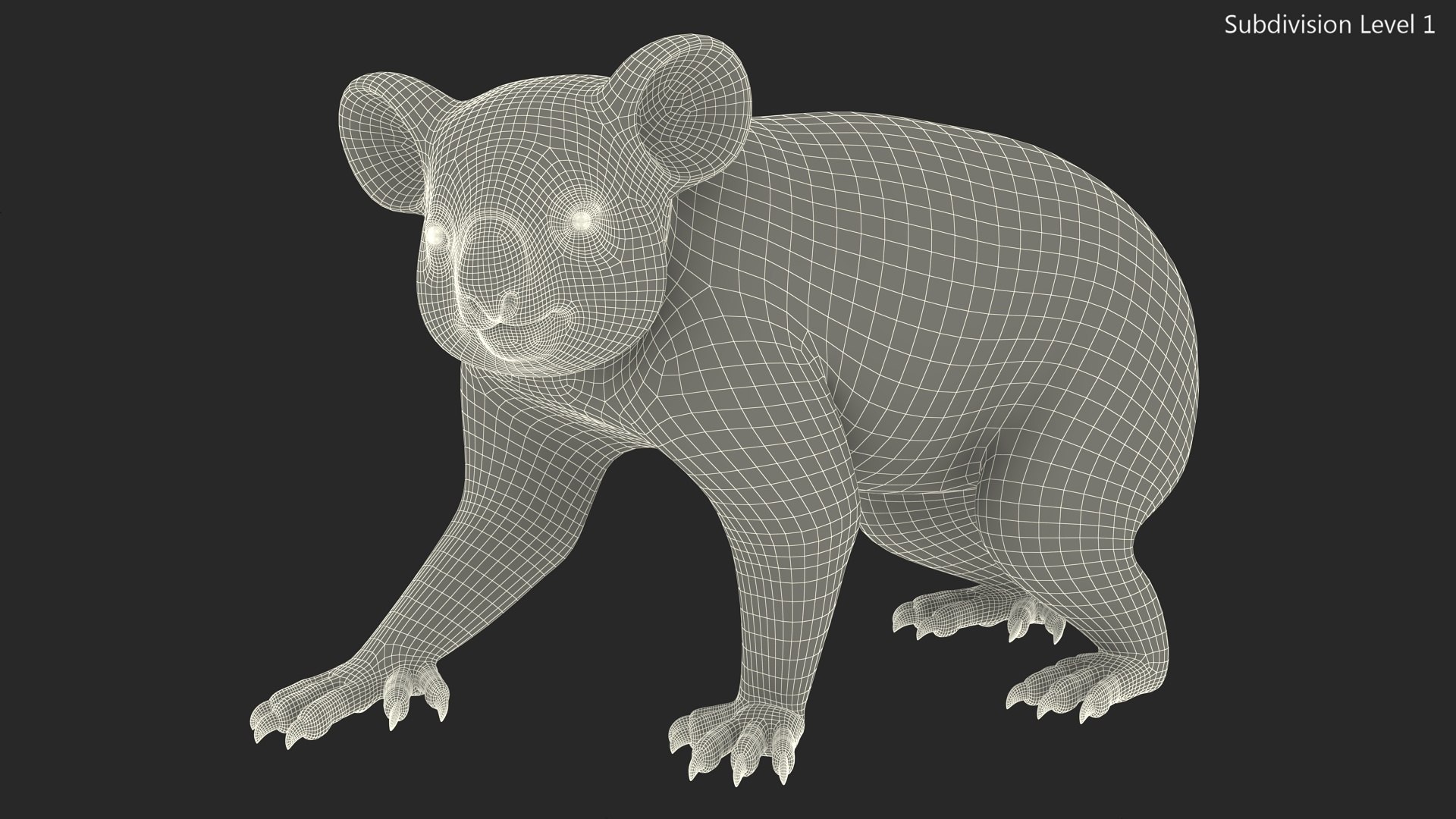 3D Koala Walking Fur - TurboSquid 2167291