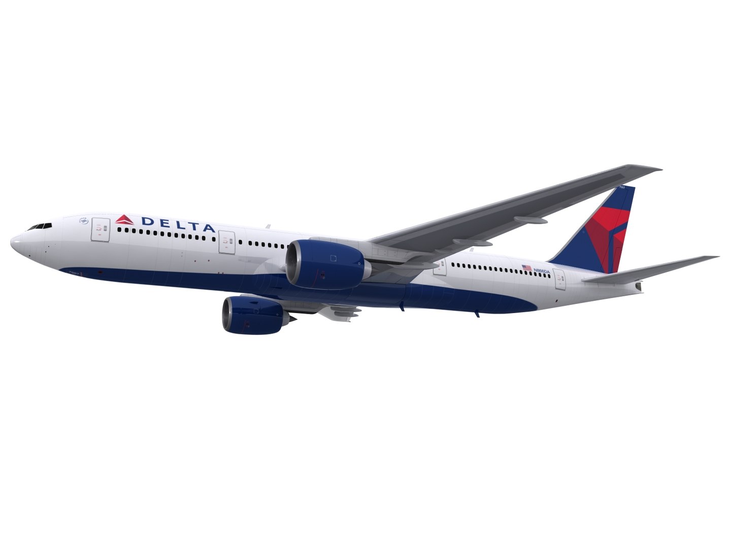 Aircraft Delta 3d Model