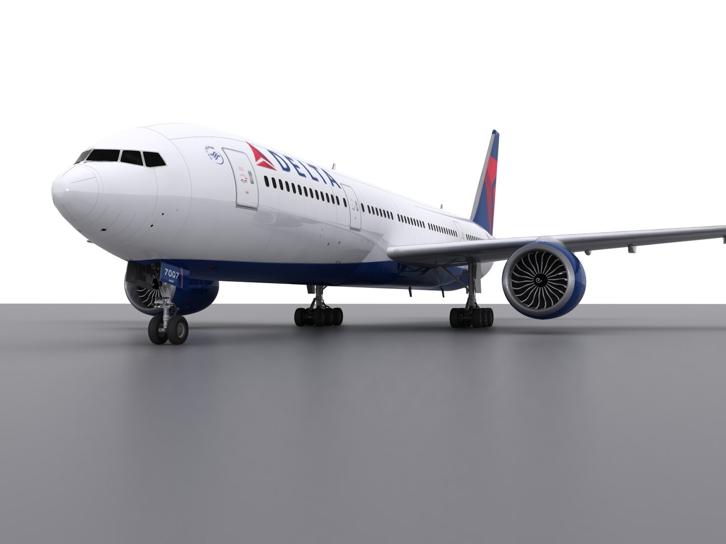 Aircraft Delta 3d Model