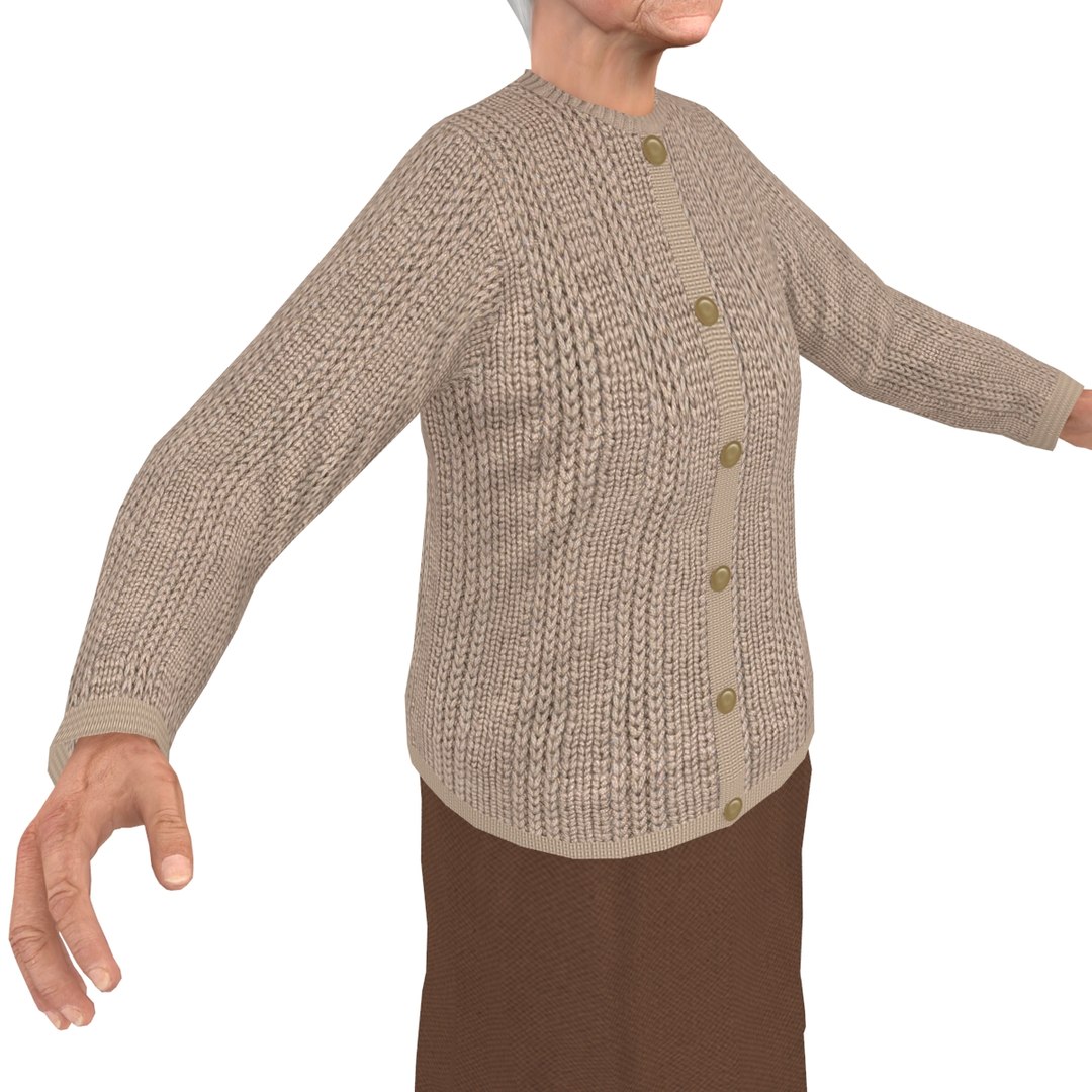 Old Woman 2 Model - TurboSquid 1310728