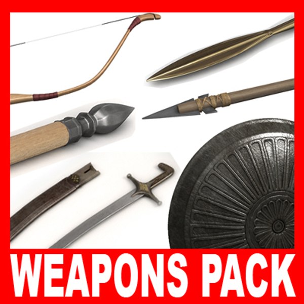 Projectile Weapons Pack Maya Models for Download | TurboSquid