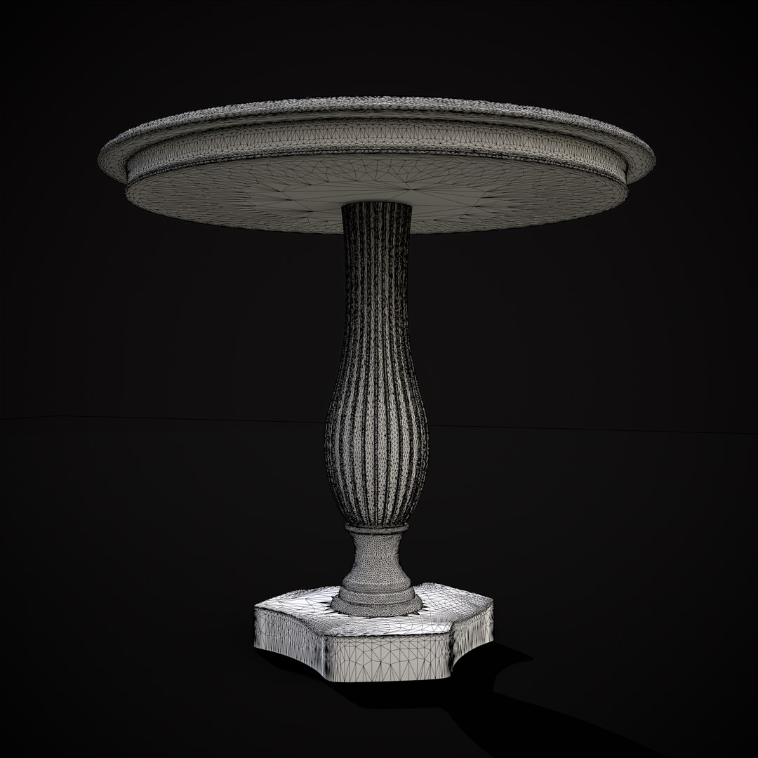 3D Model Round Garden Table 3D Print Model - TurboSquid 2133857