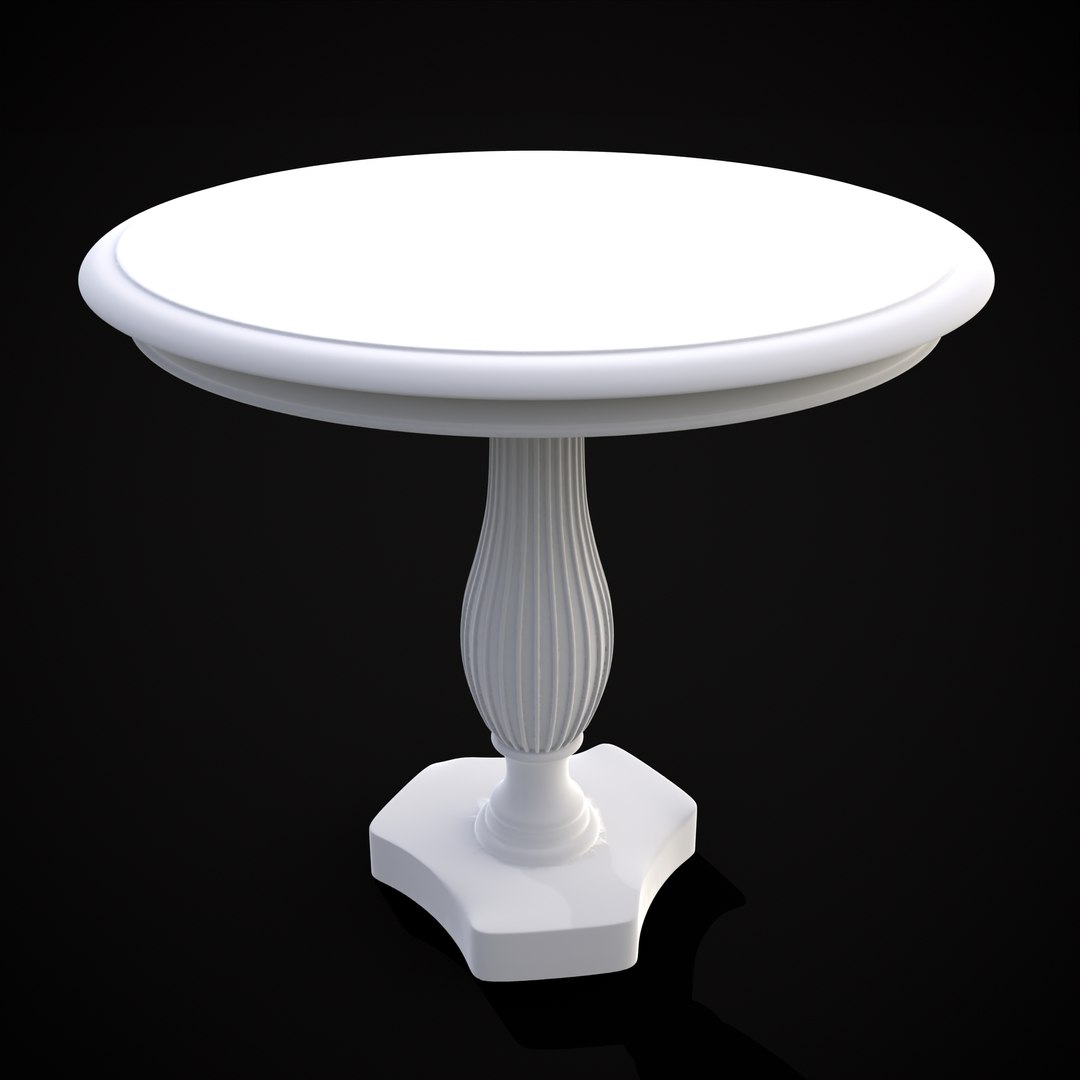 3D Model Round Garden Table 3D Print Model - TurboSquid 2133857