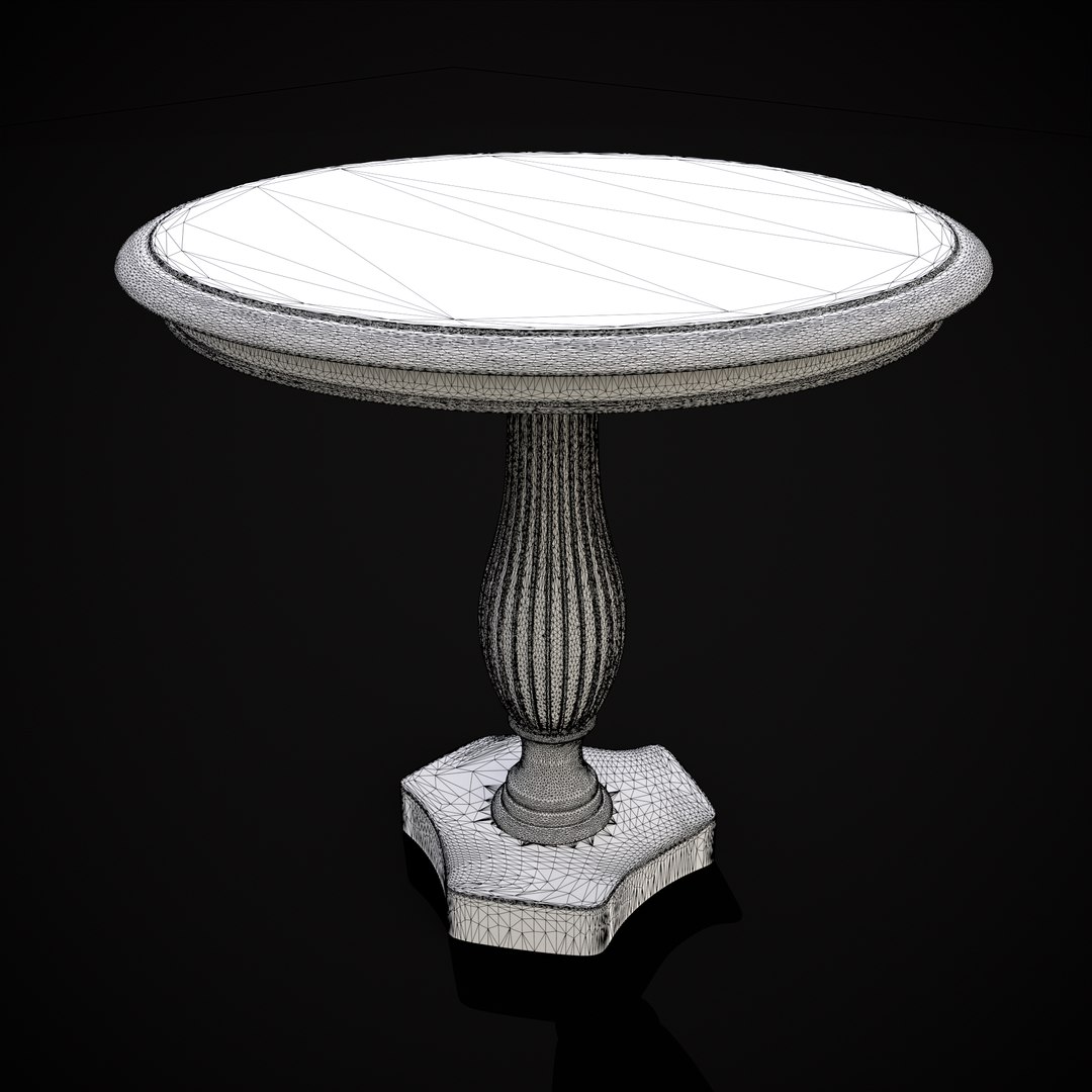 3D Model Round Garden Table 3D Print Model - TurboSquid 2133857