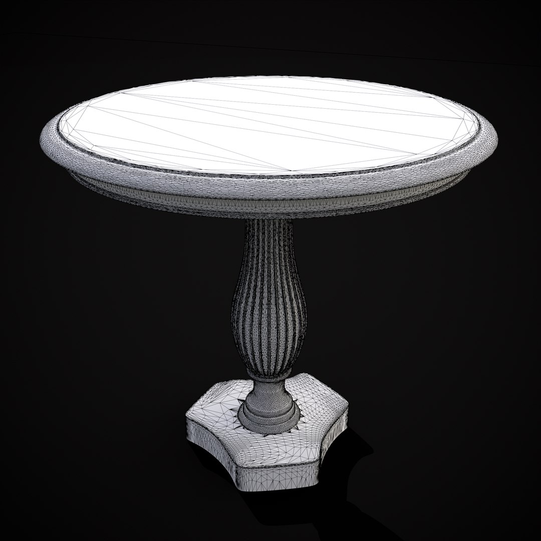 3D Model Round Garden Table 3D Print Model - TurboSquid 2133857