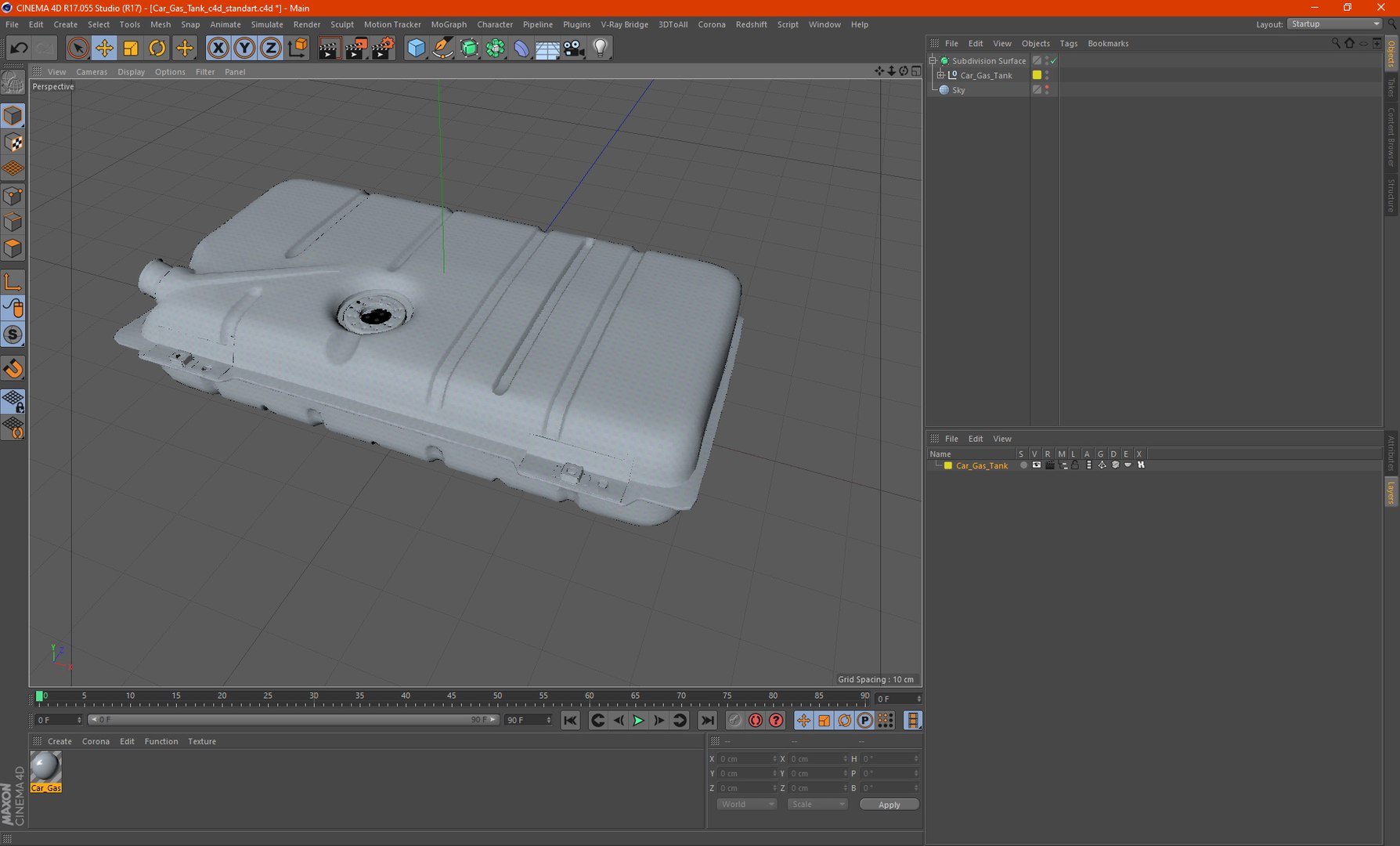 Car Gas Tank model - TurboSquid 1964733