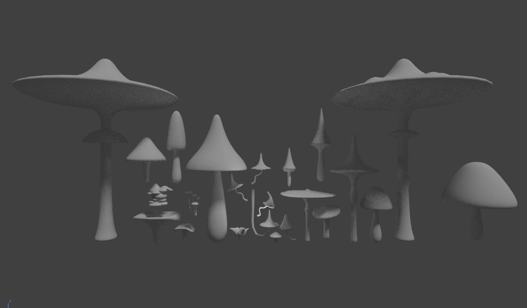 3D Mushroom Pack - TurboSquid 1298329