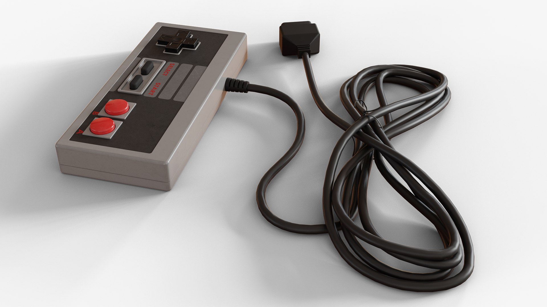 3D nes controller - TurboSquid 1602756