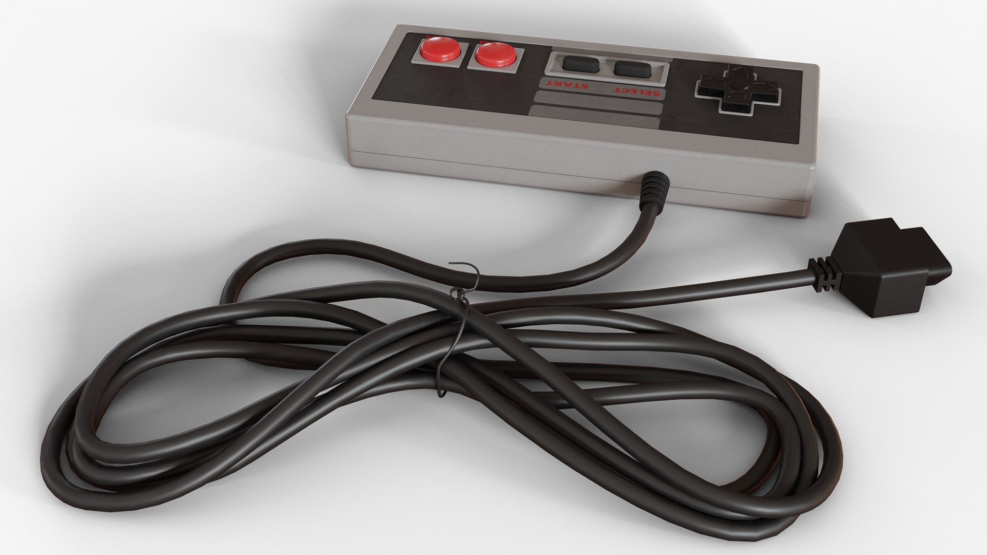 3D nes controller - TurboSquid 1602756
