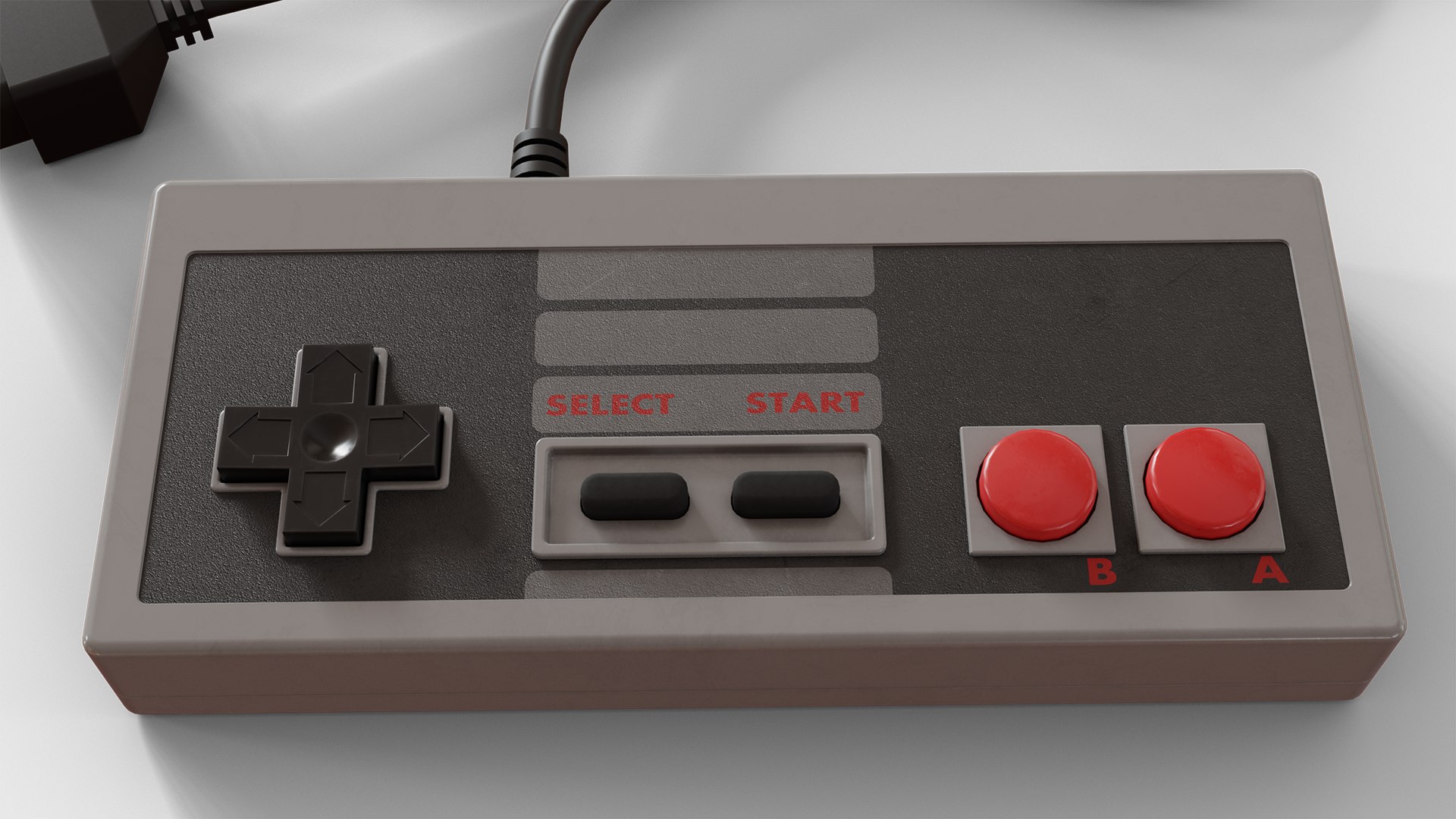 3D nes controller - TurboSquid 1602756