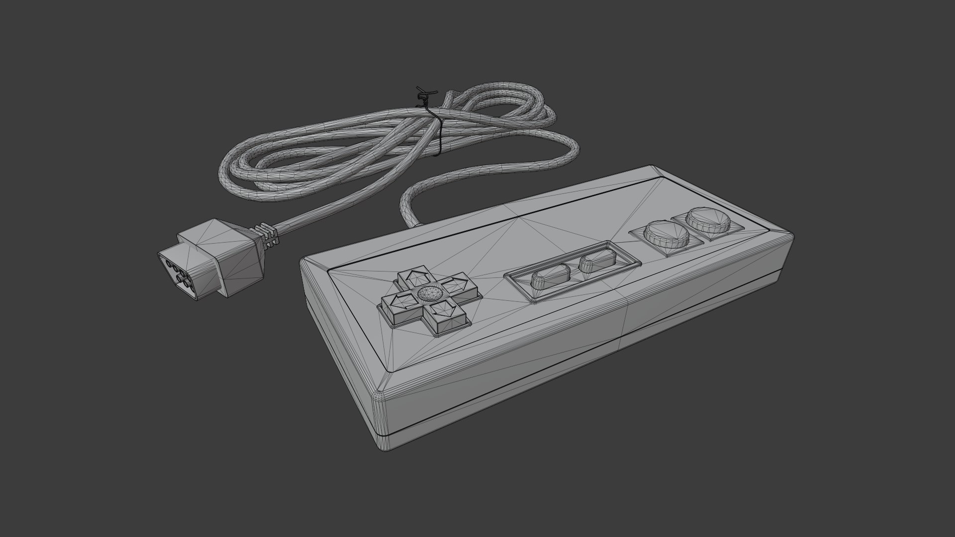 3D nes controller - TurboSquid 1602756