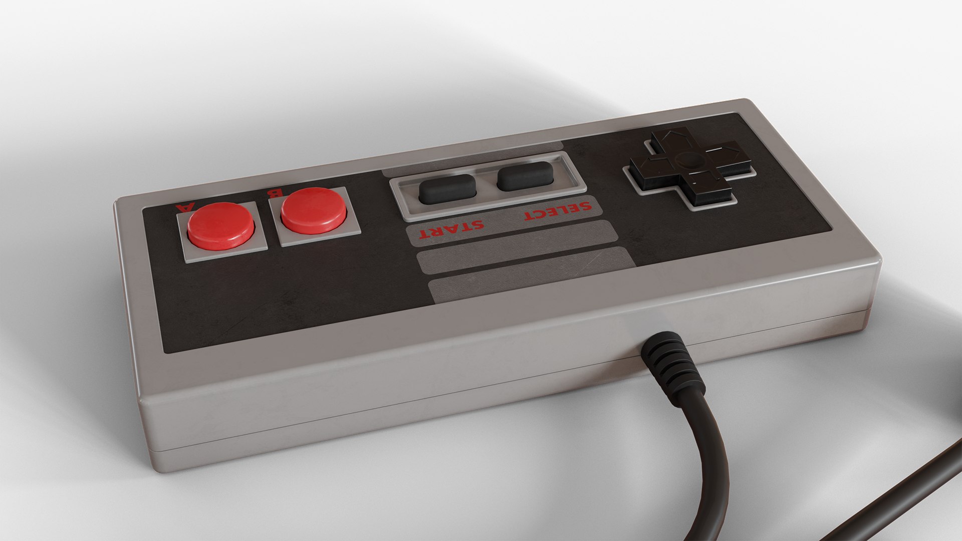3D nes controller - TurboSquid 1602756